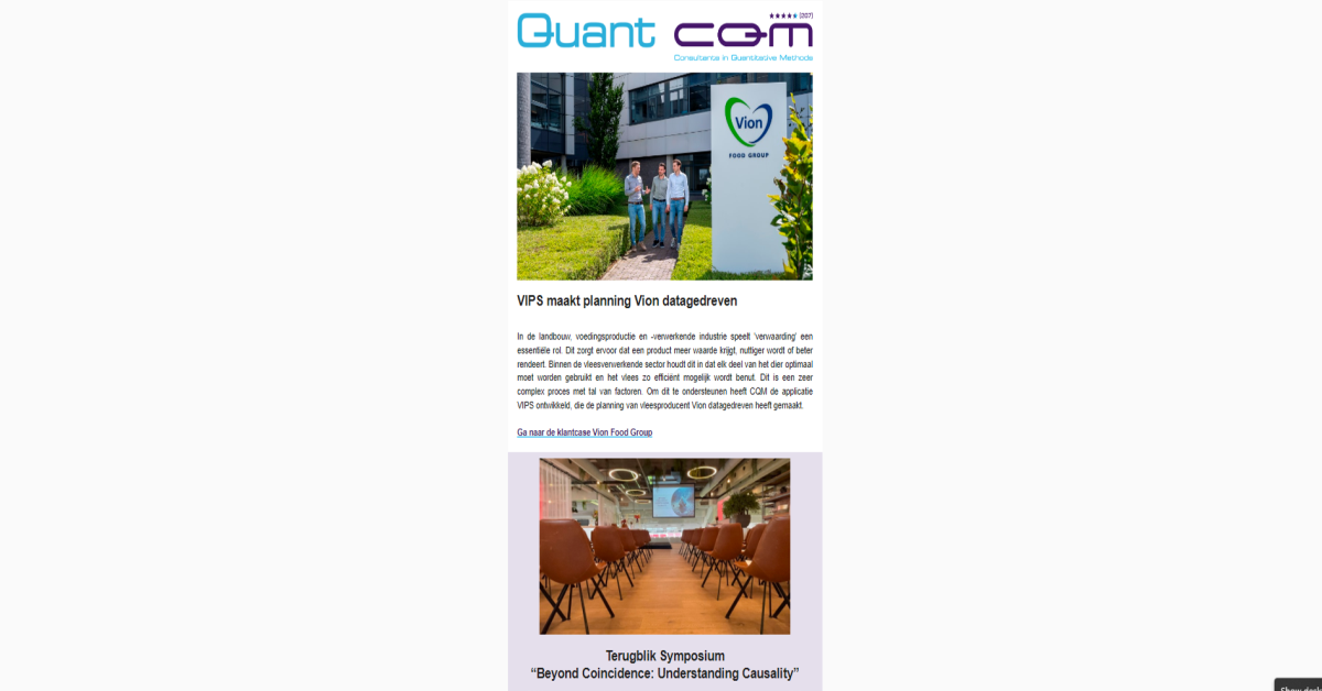 CQM - Quant 74 - Datagedreven oplossingen