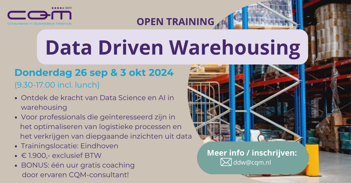 CQM - Data Driven Warehousing Training